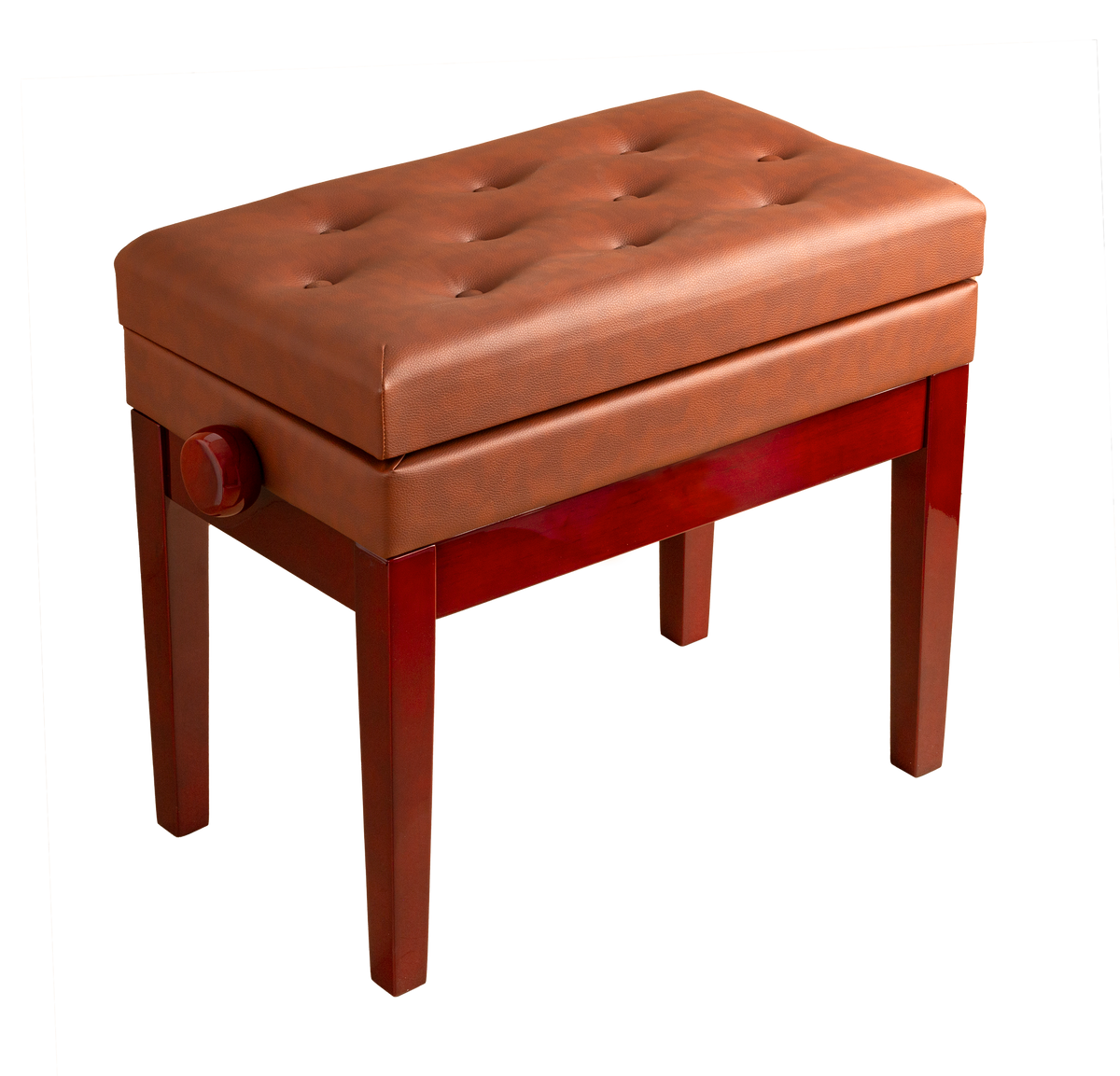 Hemingway | HPB25MH | Deluxe Piano Stool | Polished Dark mahogany ...