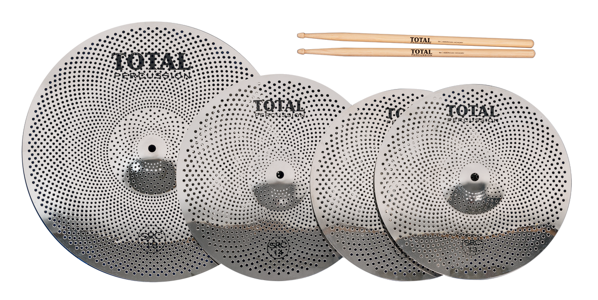 Total Percussion | SRC45 | Sound Reduction Cymbals Box Set. | Silver ...